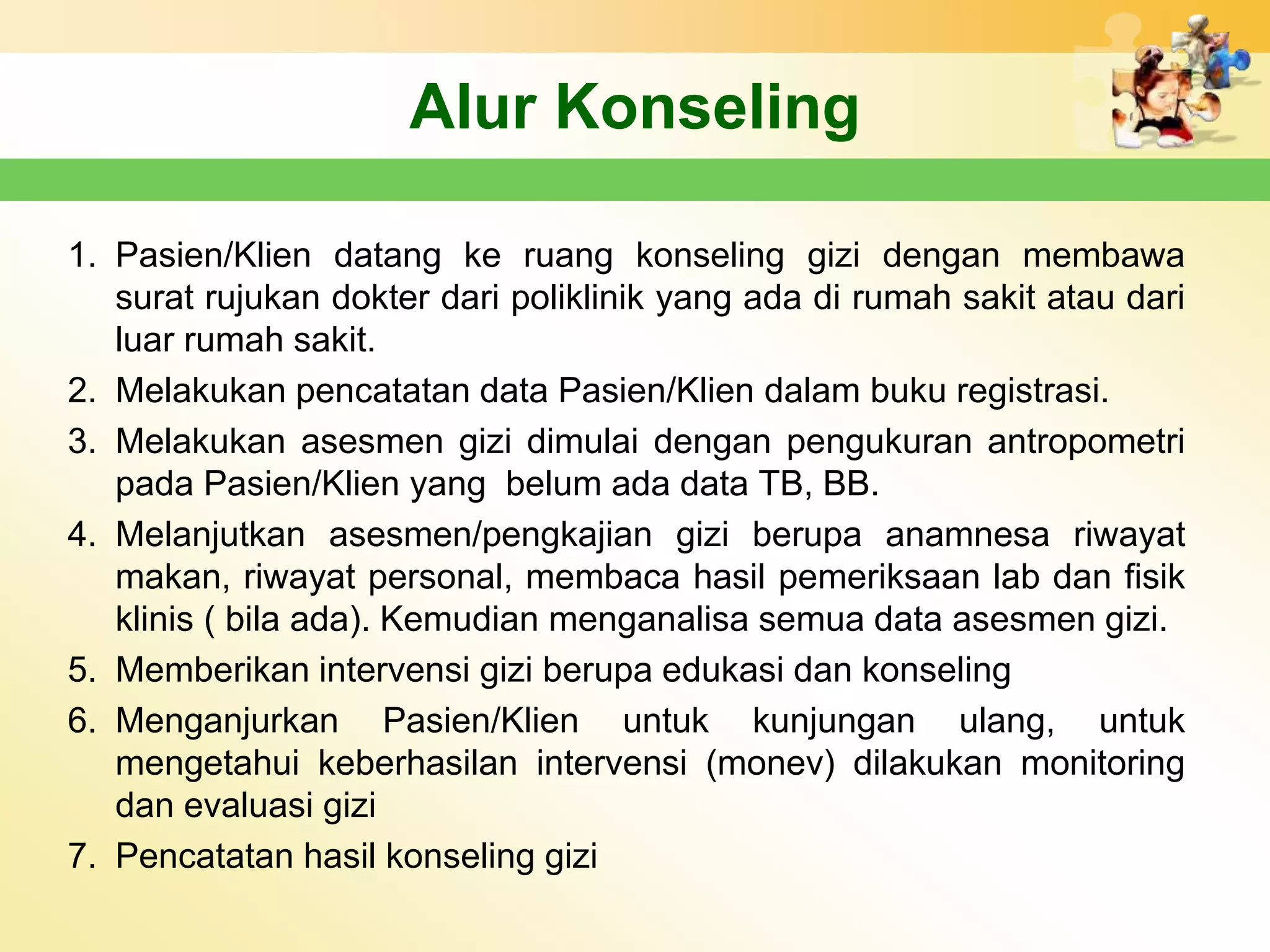 Tahapan dan teknik konseling | PPTX