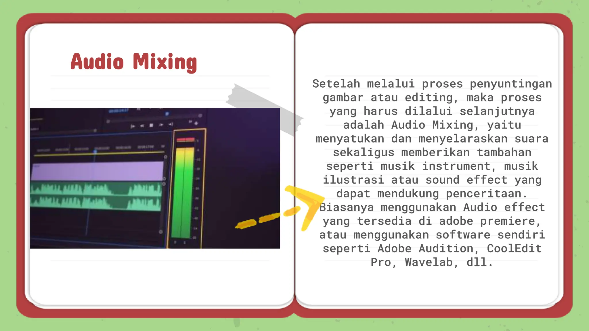 Tahapan Editing Kelas XI Broadcasting Perfilman | PPT
