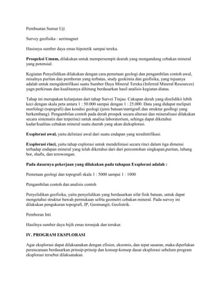 Tahapan eksplorasi | DOCX