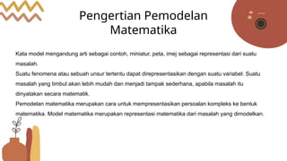 Tahapan Pemodelan Matematika Beserta Contohnya.pptx