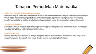 Tahapan Pemodelan Matematika Beserta Contohnya.pptx