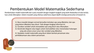 Tahapan Pemodelan Matematika Beserta Contohnya.pptx