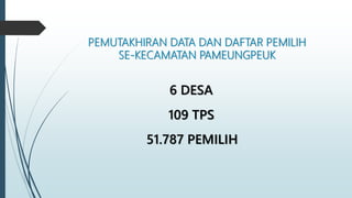 TAHAPAN PEMUTAKHIRAN DATA DAN DAFTAR PEMILIH.pptx