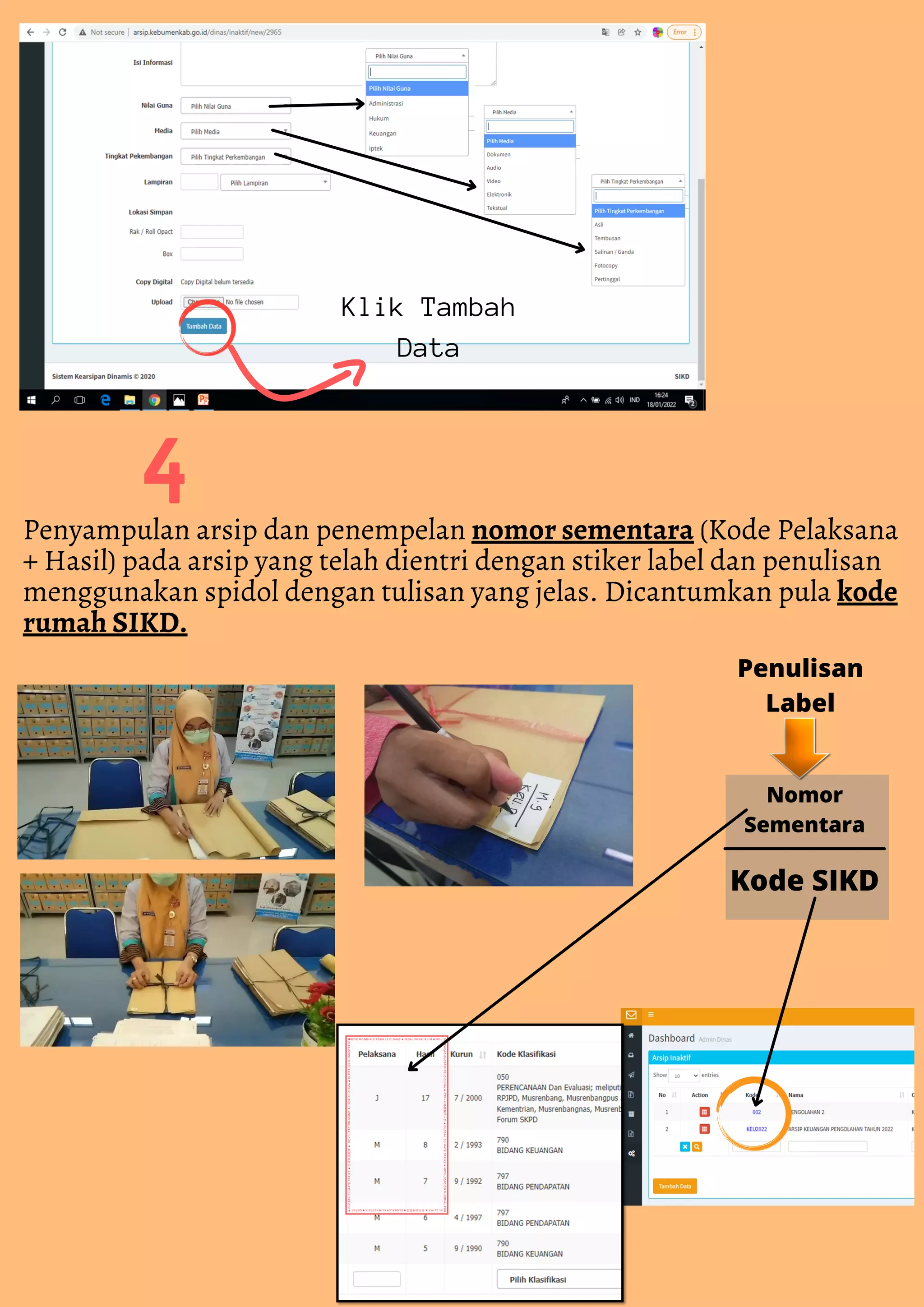TAHAPAN PENGELOLAAN ARSIP INAKTIF KABUPATEN KEBUMEN | PDF