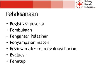 Tahapan penyelenggaraan diklat pmi | PPTX