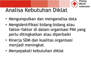 Tahapan penyelenggaraan diklat pmi | PPTX