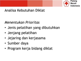 Tahapan penyelenggaraan diklat pmi | PPTX