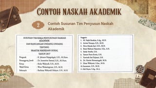 Tahapan Penyusunan dan Contoh Naskah Akademik | PDF