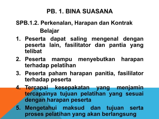 Tahapan penyusunan desain pelatihan | PPTX