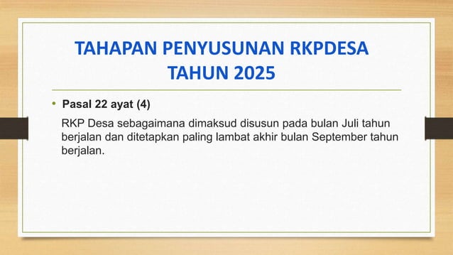 TAHAPAN PENYUSUNAN RKPDESA TAHUN 2025.pptx