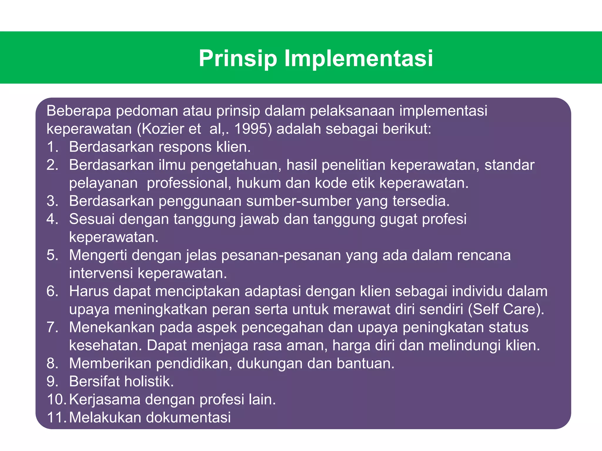 Proses Keperawatan: Tahap implementasi | PPTX