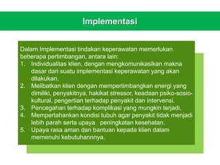 Proses Keperawatan: Tahap implementasi | PPTX