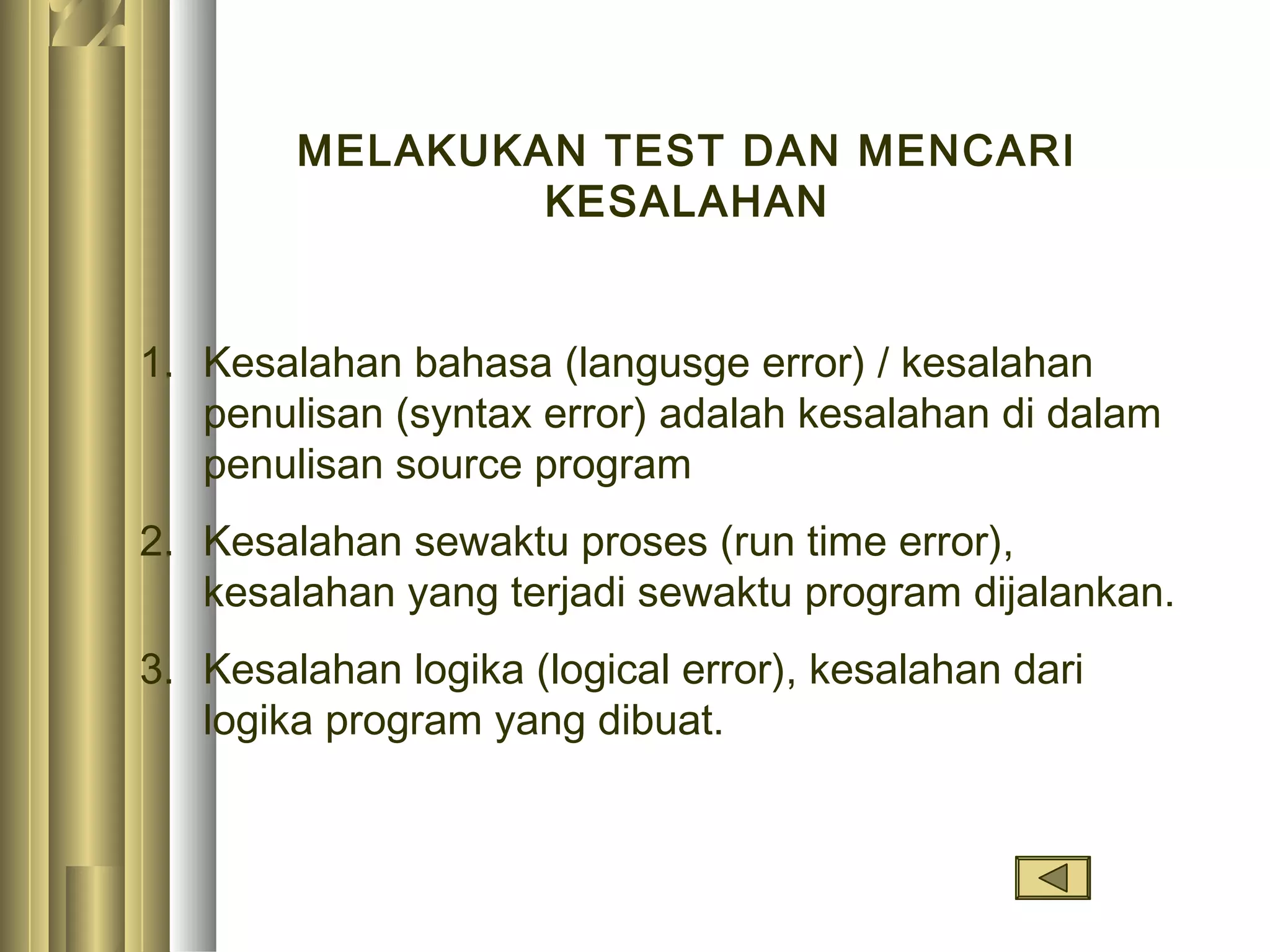 Tahap pemrograman | PPT