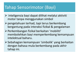 Tahap Perkembangan Kognitif | PPTX