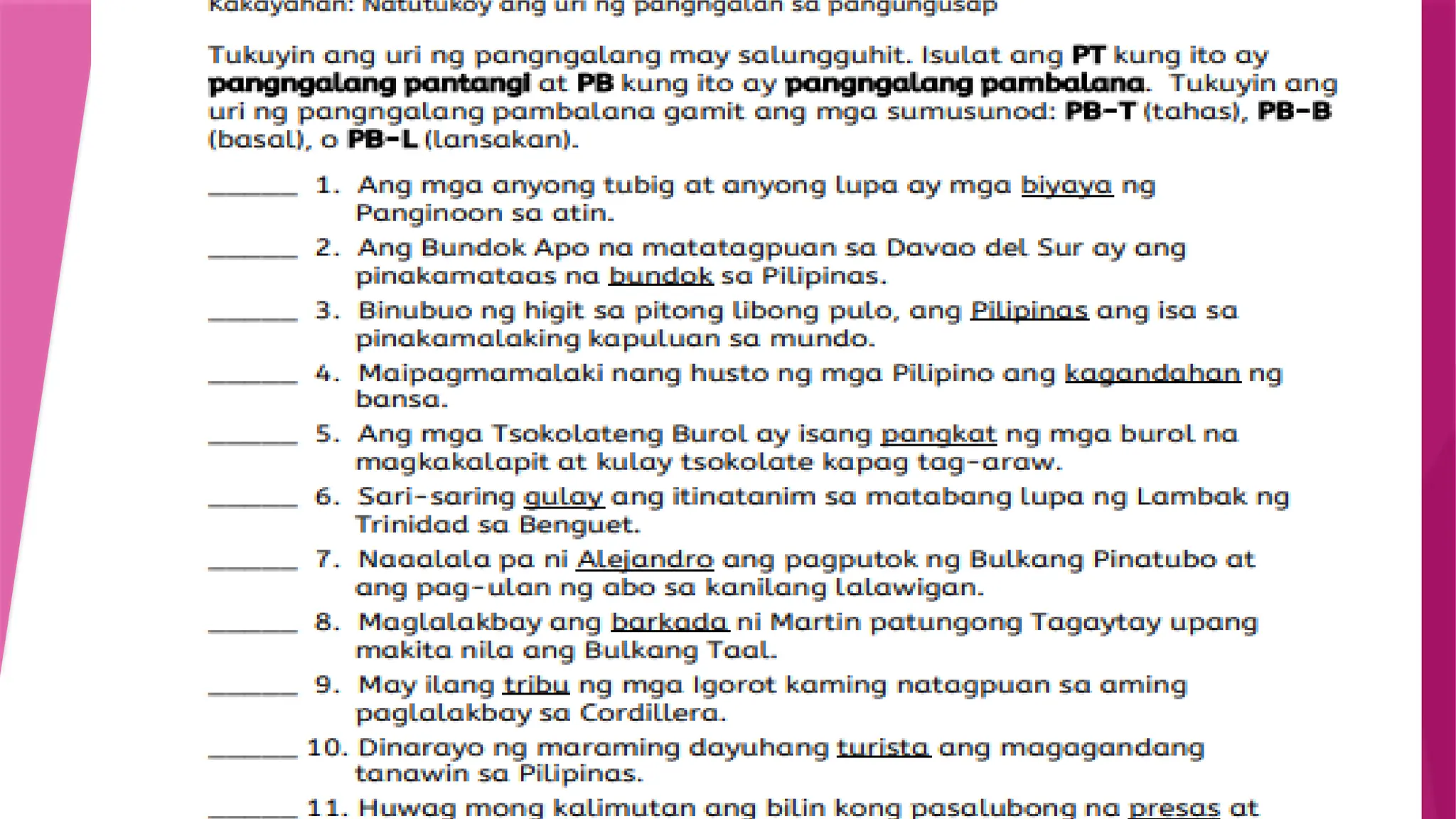 Tatlong Uri ng Pangngalang Pambalana - Tahas, Basal at Lansakan | PPTX