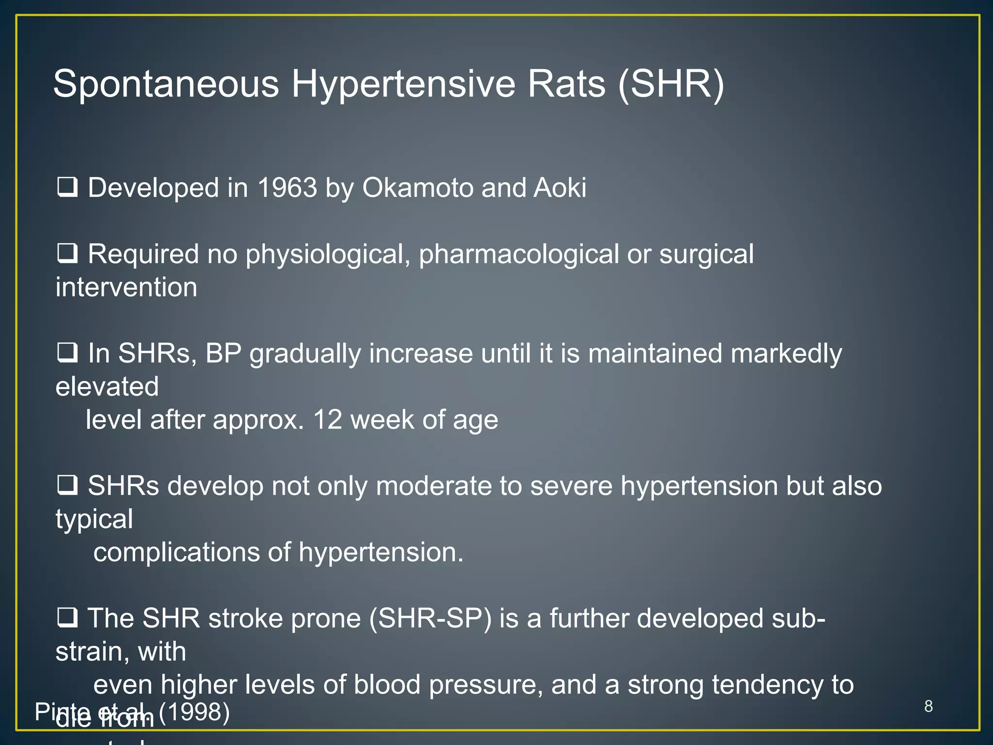 Genetic Rat Models for Hypertension:Relationship to Human Hypertension ...