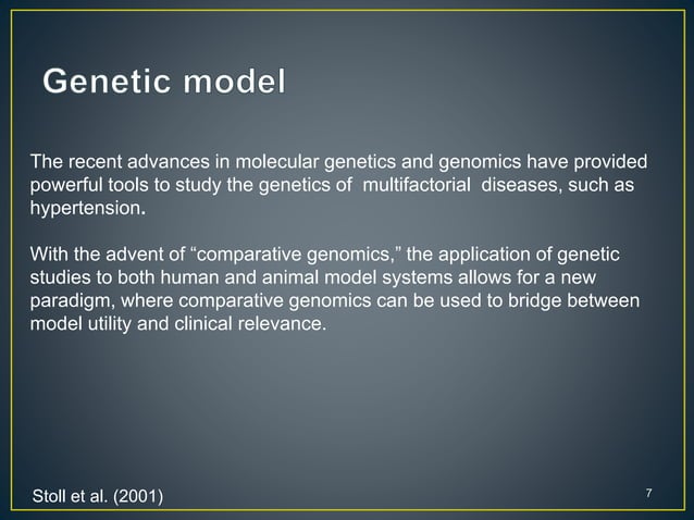 Genetic Rat Models for Hypertension:Relationship to Human Hypertension ...