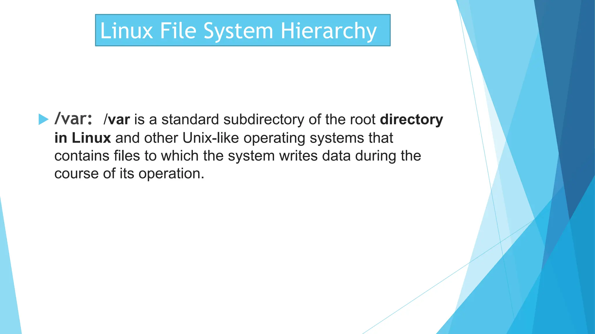 Tahir Ashraf [Linux file system herarchy].pptx