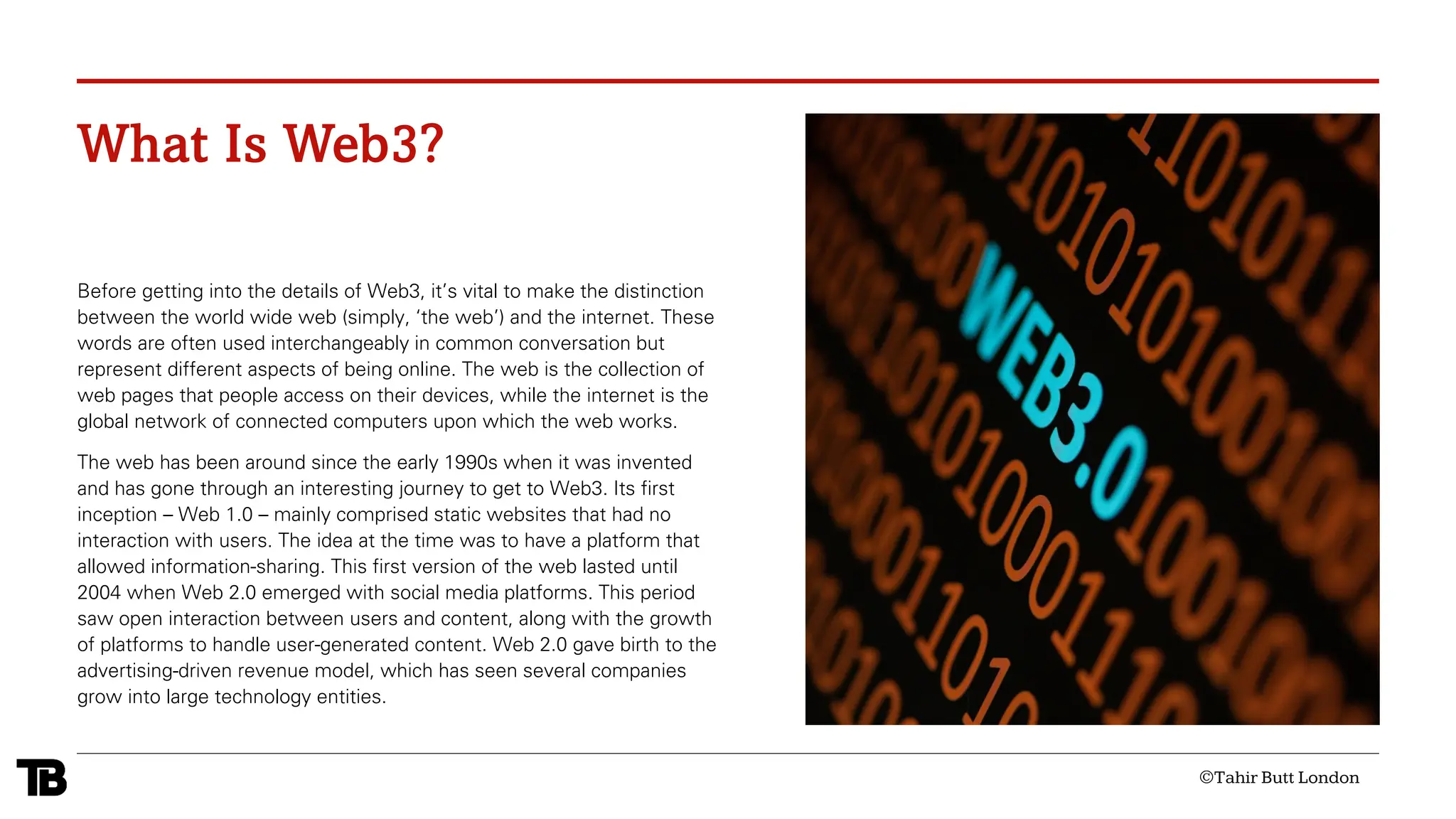 Tahir Butt London - What Is Web3 and What Does It Encompass? | PDF