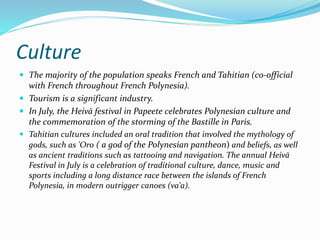 Tahiti | PPTX | South America Travel | Travel Locations