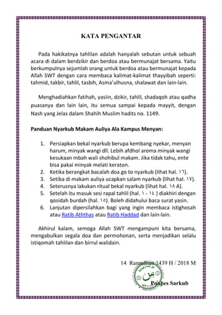 Tahlil dan Doa Sarkub | PDF