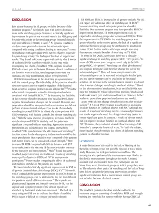 Tahran 2020 modified posterior shoulder stretching exercises sis | PDF