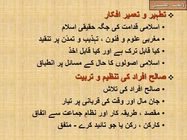 Tahreek aur karkun | PPT