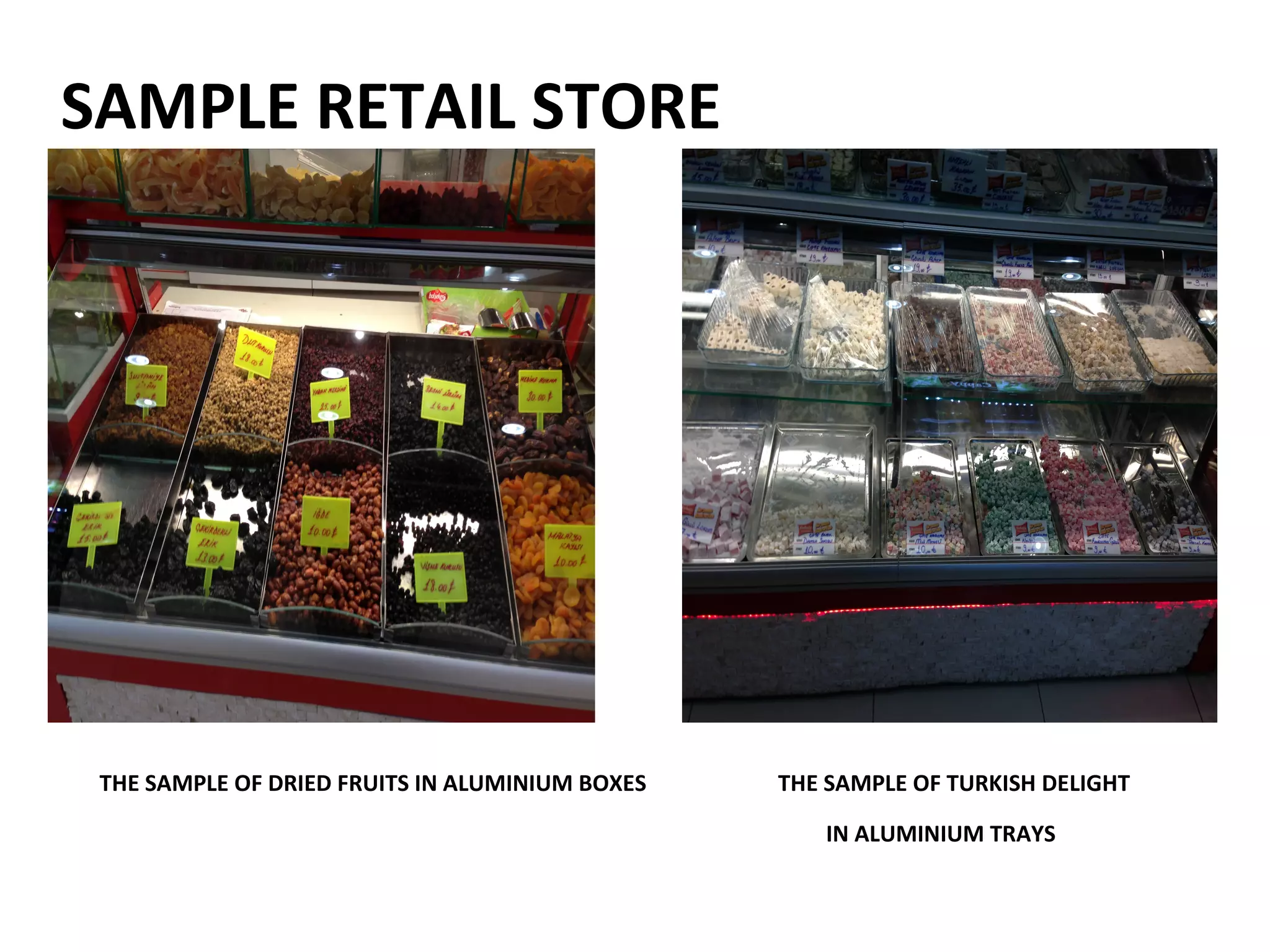 Tahtasakal nuts' sample retail store and tahtasakal gross market | PPT