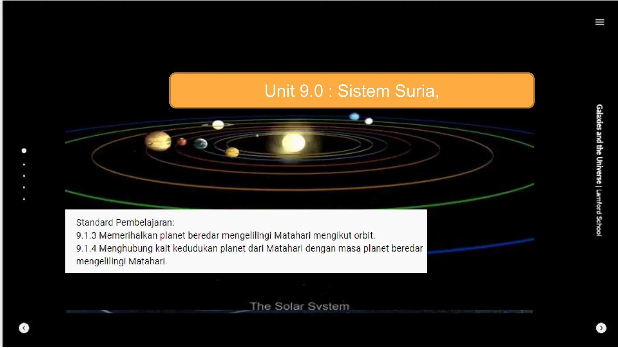 Orbit dan masa peredaran planet mengelilingi matahari. | PPT