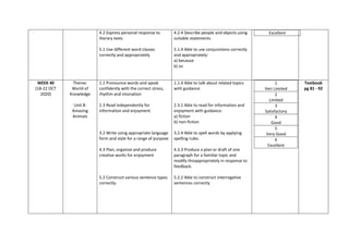 Tahun 4 semakan rpt bi | PPT | Free Download