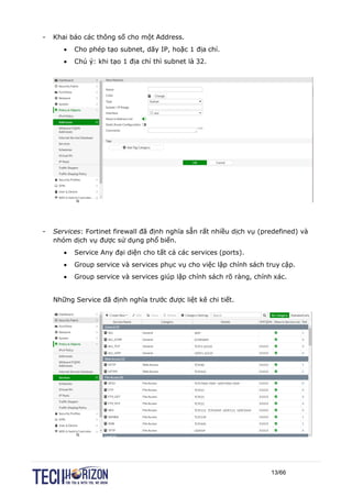Tài Liệu Cấu Hình forti os v6.0 ( FORTINET ) | PDF