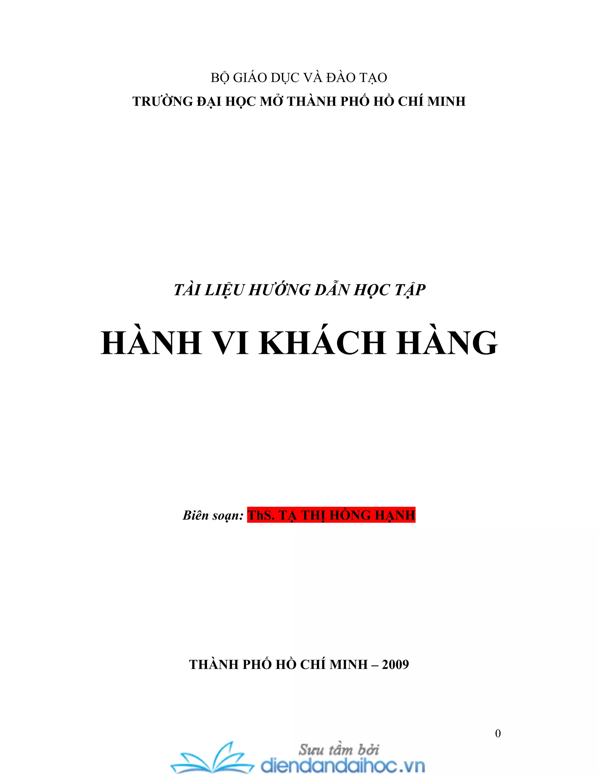 Tai lieu---hanh-vi-khach-hang | PDF