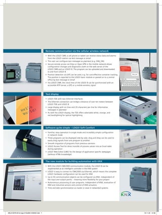 Tài liệu hướng dẫn sử dụng bộ điều khiển Siemens Simatics LOGO! | PDF