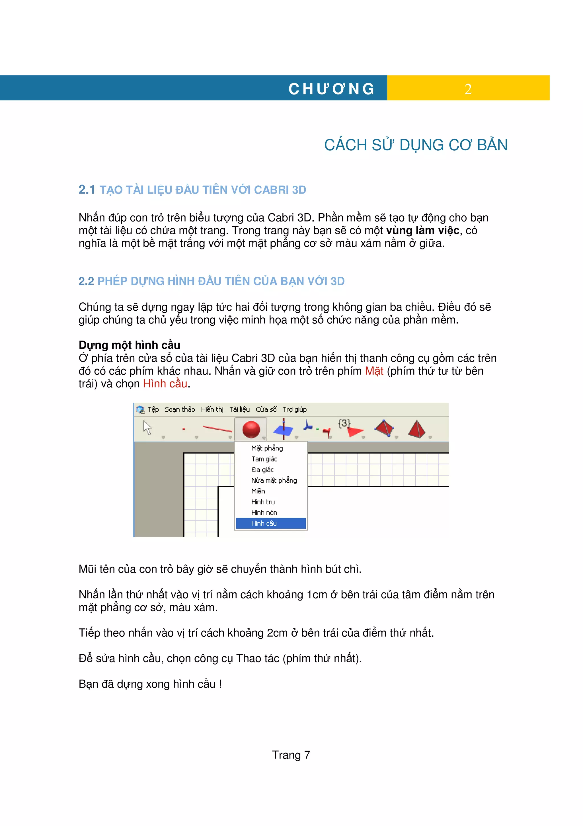 Tai lieu-huong-dan-su-dung-cabri-3d-tieng-viet | PDF
