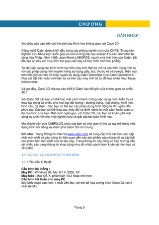 Tai lieu-huong-dan-su-dung-cabri-3d-tieng-viet | PDF