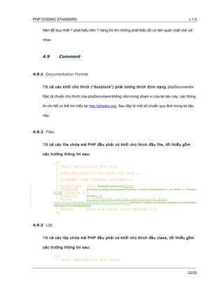 Tai lieu-php-coding-standard | PDF