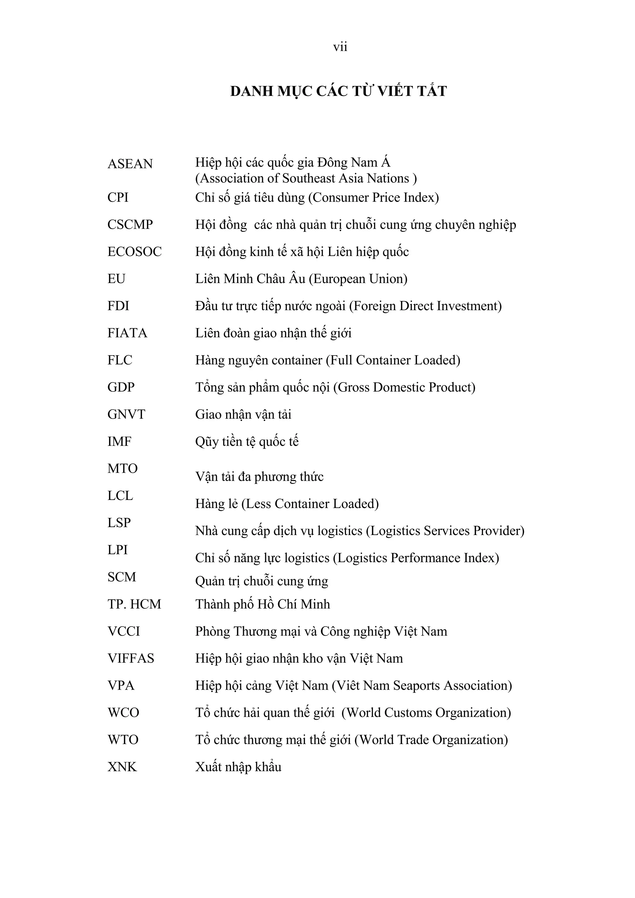 Luận văn: Phát triển dịch vụ logistics cho các doanh nghiệp vận tải | PDF