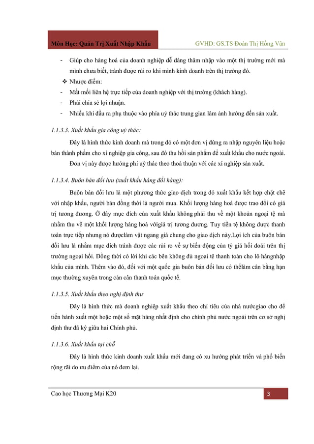 Luận văn: Vấn đề lí luận chung về xuất khẩu gạo ở Việt Nam, HOT | PDF