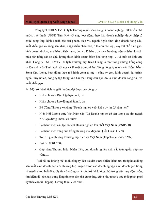 Luận văn: Vấn đề lí luận chung về xuất khẩu gạo ở Việt Nam, HOT | PDF