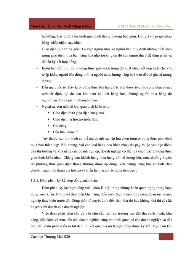 Luận văn: Vấn đề lí luận chung về xuất khẩu gạo ở Việt Nam, HOT | PDF