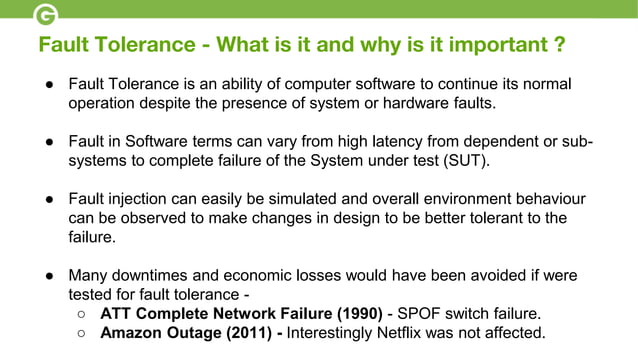 Automated Fault Tolerance Testing | PPT Automated Fault Tolerance Testing | PPT