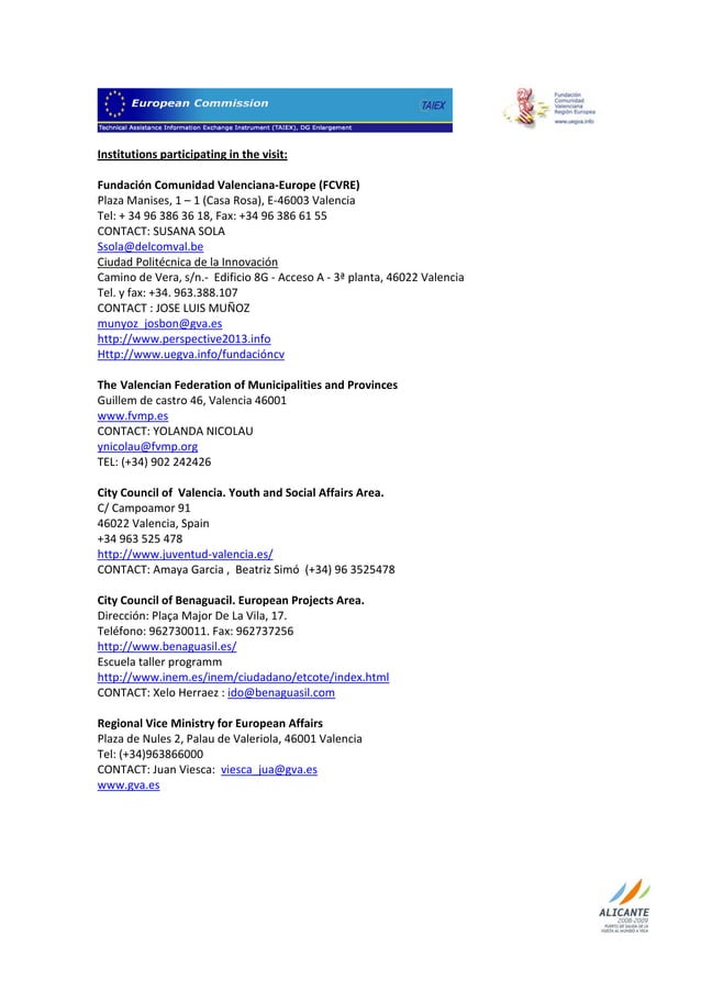 Taiex study visit rtp33119 dossier | PDF