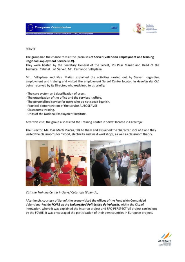 Taiex study visit rtp33119 dossier | PDF