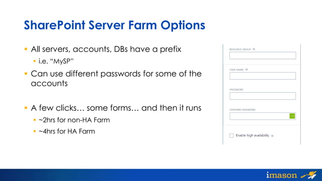 Lessons from the Field: Setting up SharePoint on Azure | PPT