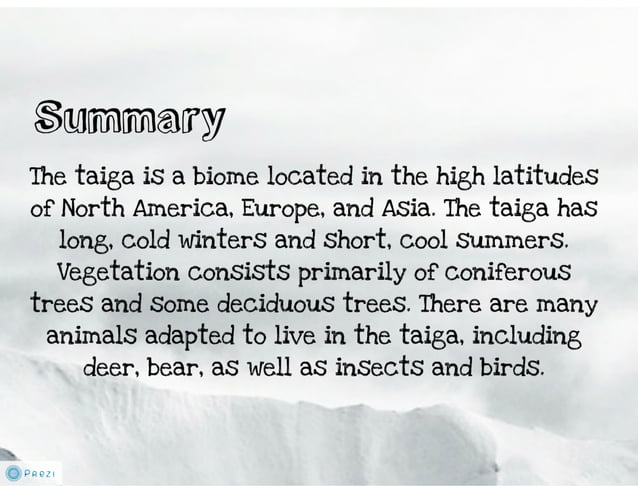 Taiga: The Boreal Forest Biome | PDF