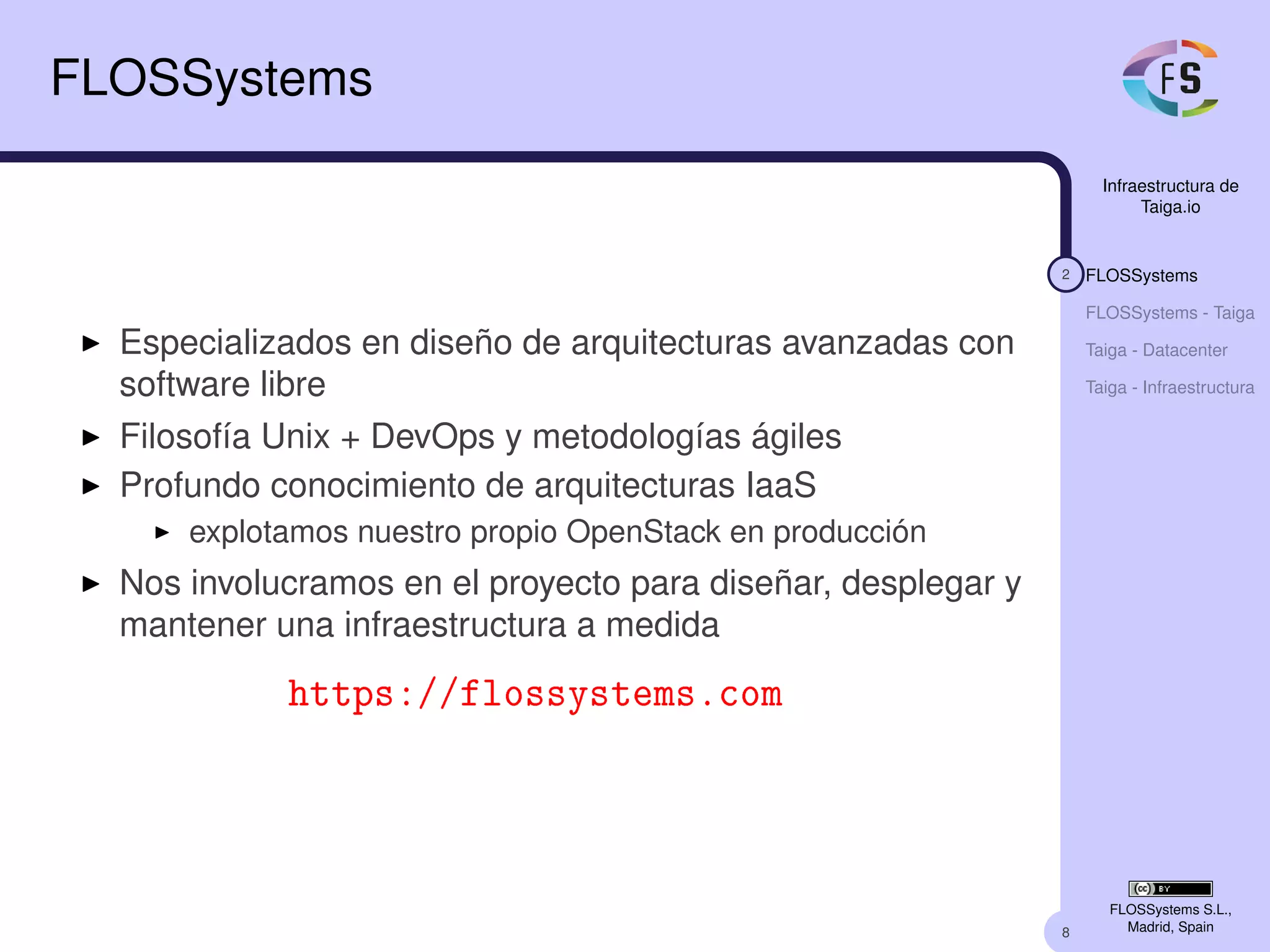 Infraestructura de Taiga.io | PPT