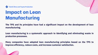 TAIICHI OHNO AND TPS , total quality management and tps | PDF