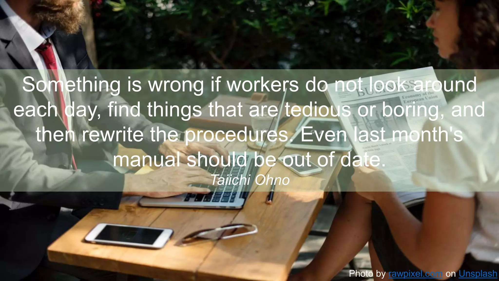 Taiichi Ohno: Algunas frases celebres | PPTX