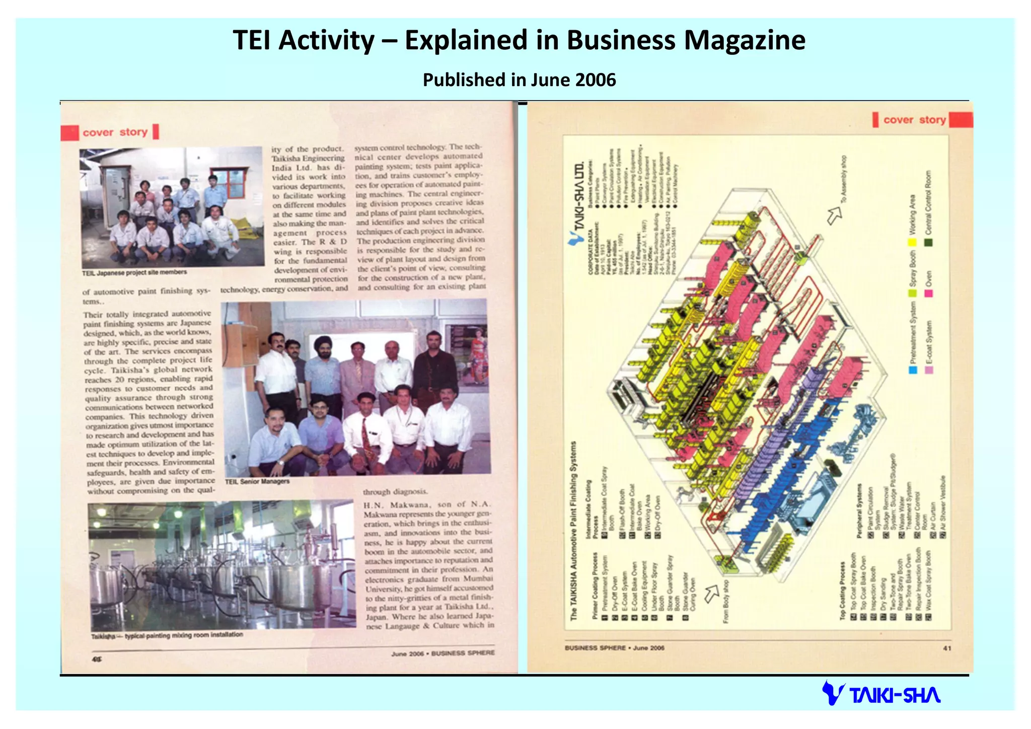 Taikisha Engineering India Limited, Gurgaon, Painting Plants And ...