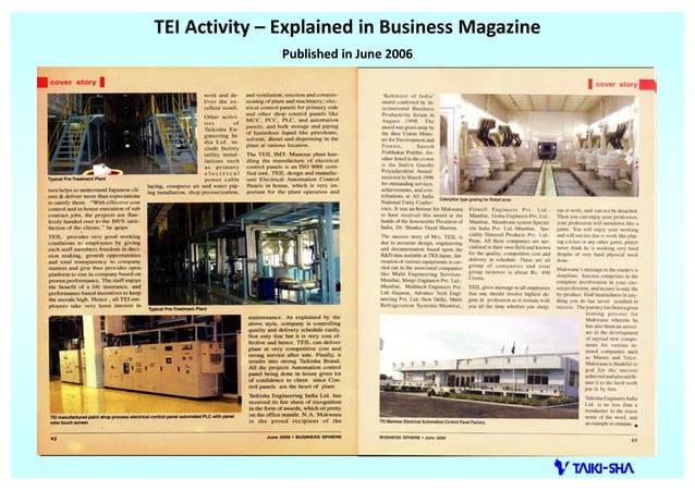 Taikisha Engineering India Limited, Gurgaon, Painting Plants And ...